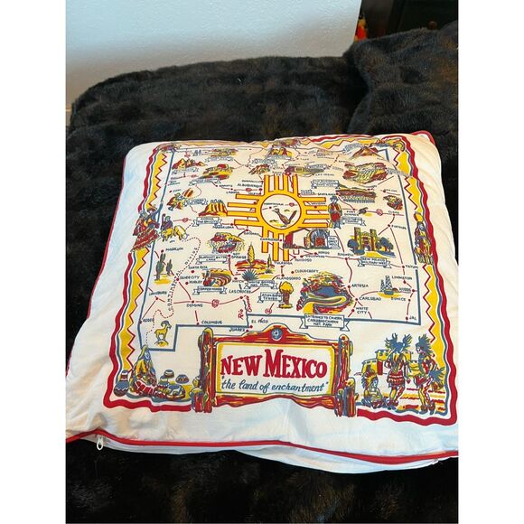 No Brand | Bedding | New Mexico State Map Large Throw Pillow | Poshmark